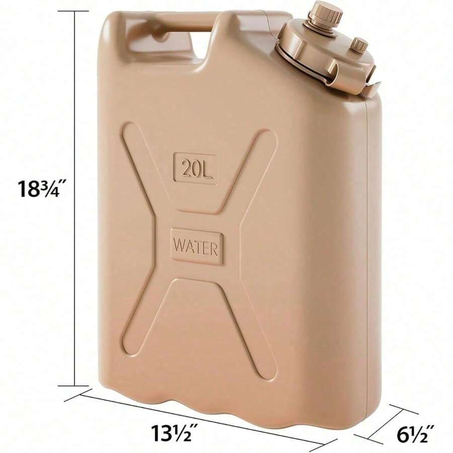 5 Gallon Water Container, 20 Liter Portable Military Style Storage For ...