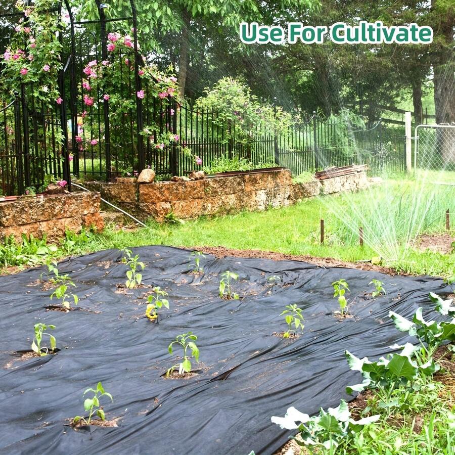Heavy Duty Landscape Fabric Barrier Fabric 3x50 FT, Dual-Layer Premium ...