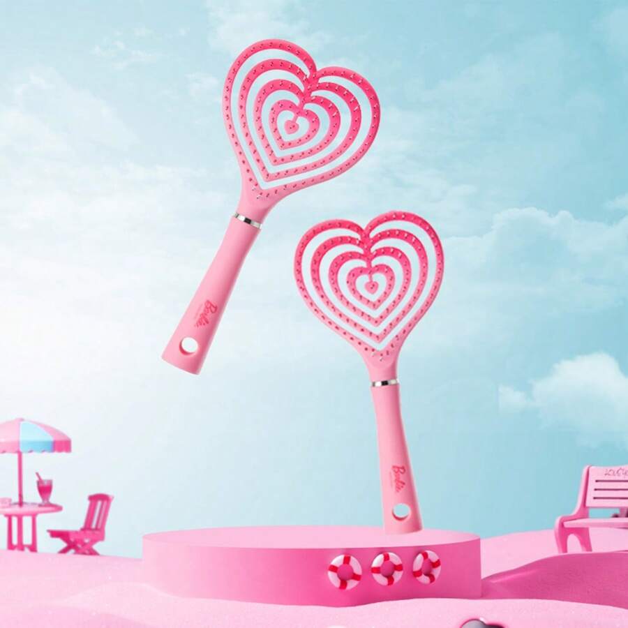 Miniso Miniso Barbie Collection Heart Vent Brush Vertical Bone Comb ...