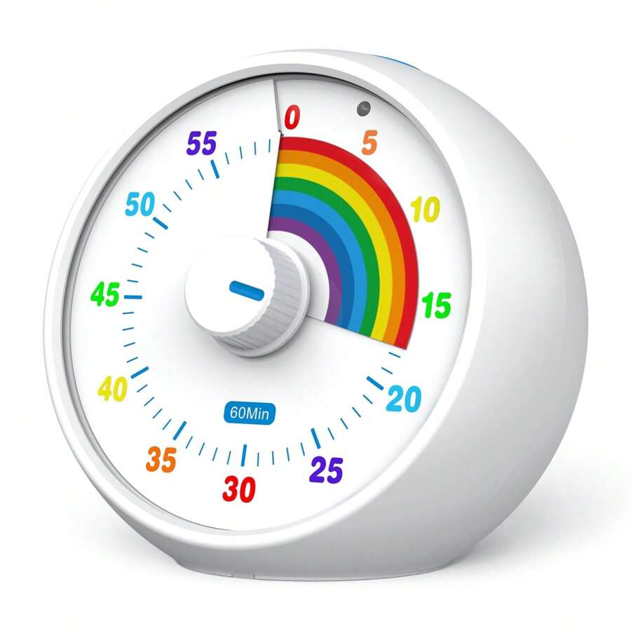 Visueller Timer für Kinder, 60-Minuten-Countdown-Timer für Klassenzimmer, Büro, Küche ...
