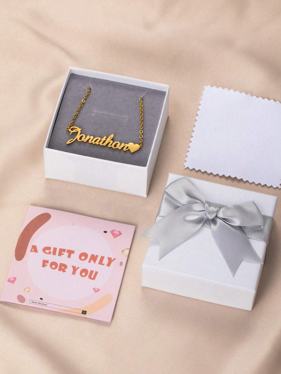 1pc Customized Stainless Steel Name Necklace With Christmas Tree ...