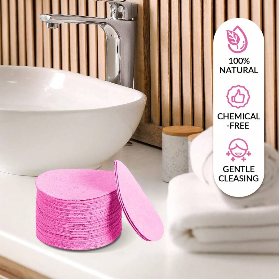 30 Pieces Compressed Face Sponge Compressed Face Sponge In Bag 100% ...