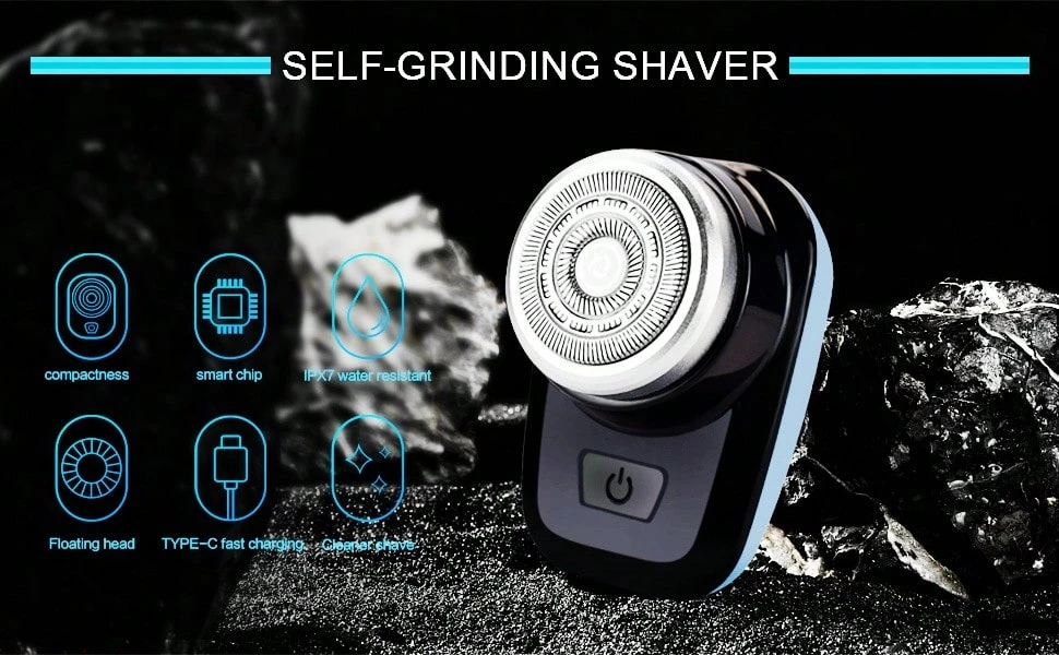 VGR VGR Shaver Electric Mini Waterproof Hair Trimmer Portable Rotary ...