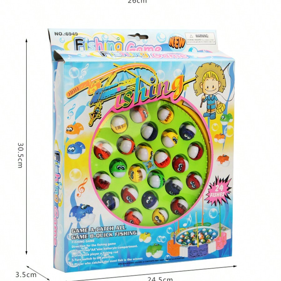 Electric Music Spinning Fishing Toy For Children - Multiplayer ...