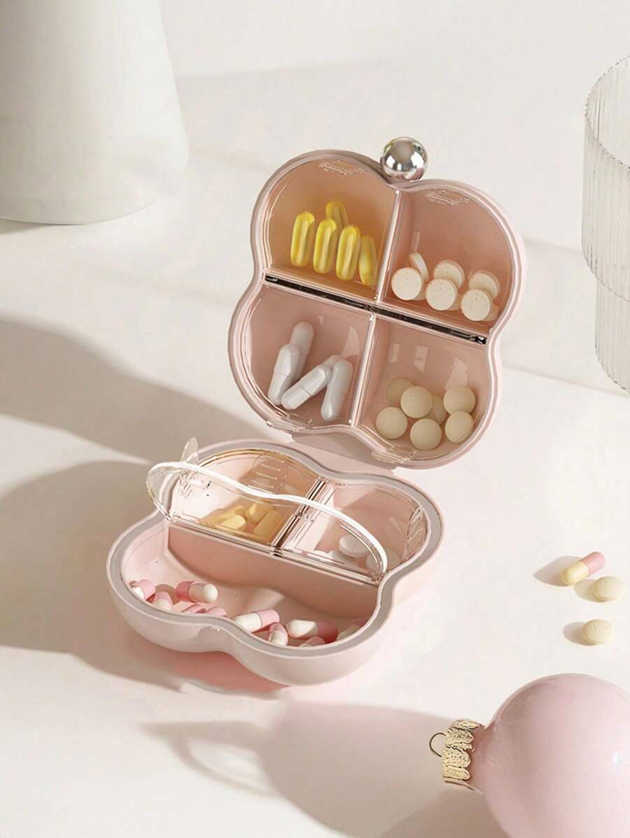 7-Day Portable Mini Pill Organizer With 7-Grid Sub-Package Design, Leak ...