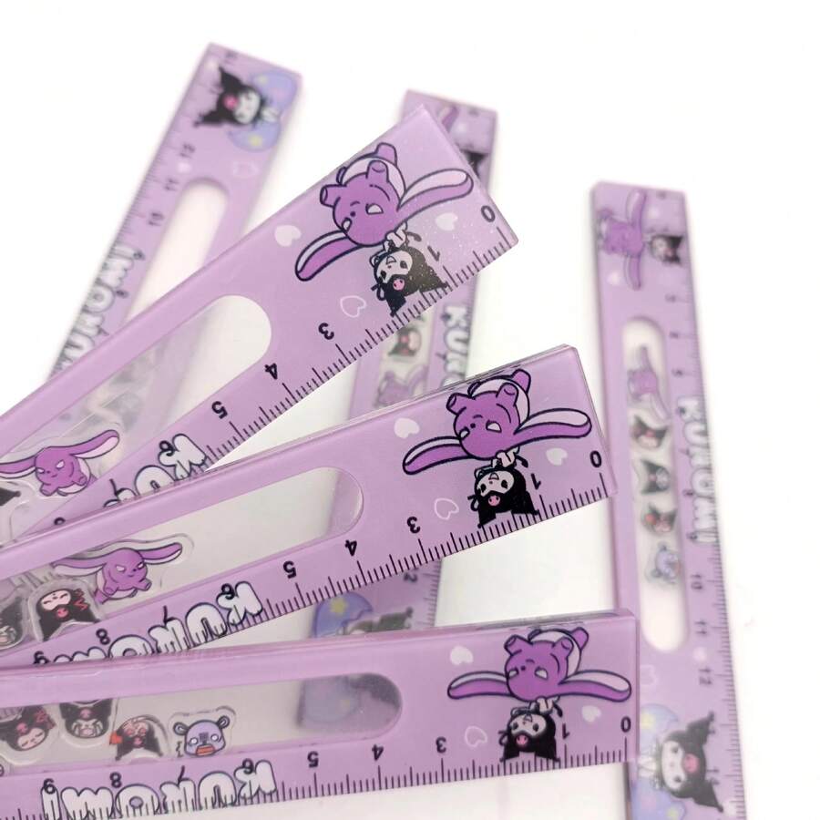 Sanrio Cute Sanrio Kuromi Shaking Ruler, High-Quality Acrylic Straight ...