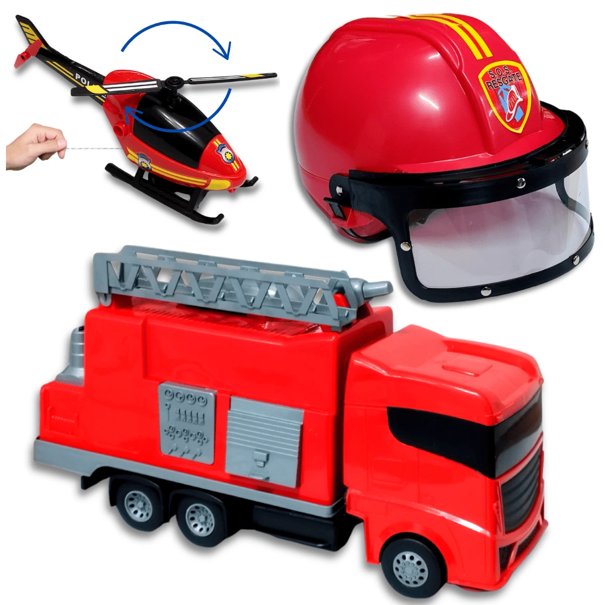 Fire Truck Helmet Helicopter Kids Toy Rescue | SHEIN USA