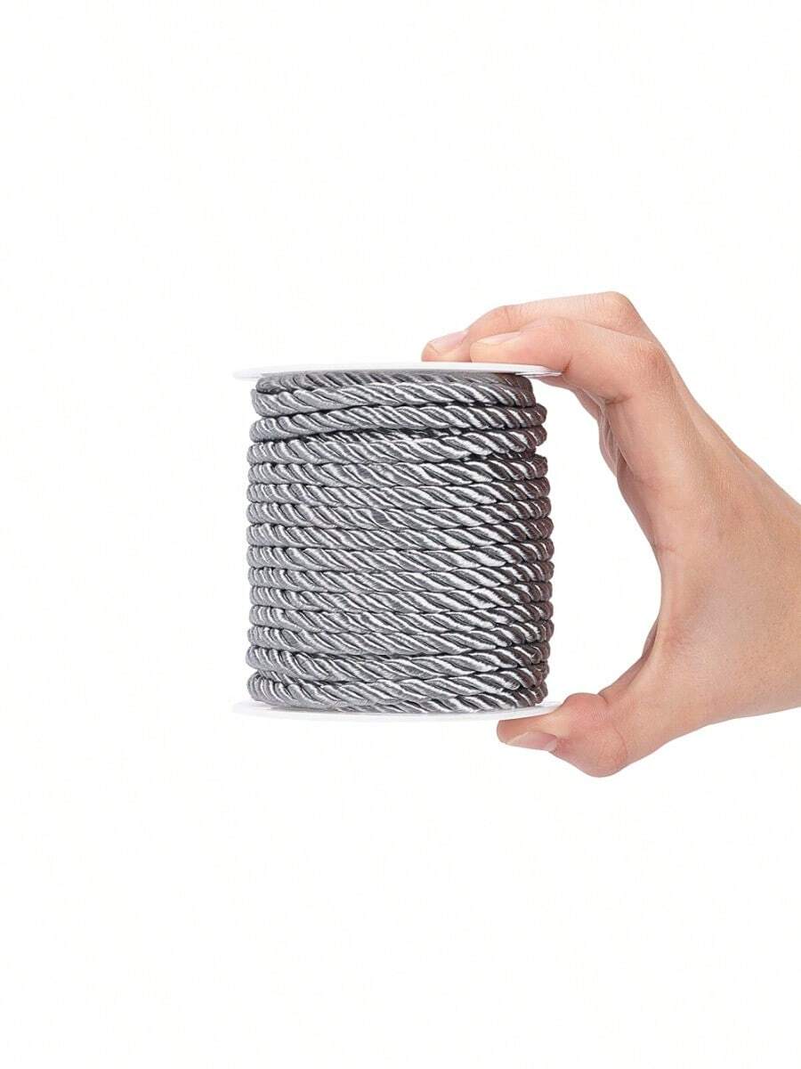 1Roll 3-Ply Polyester Cord With Spool Twisted Rope For DIY Cord Jewelry ...