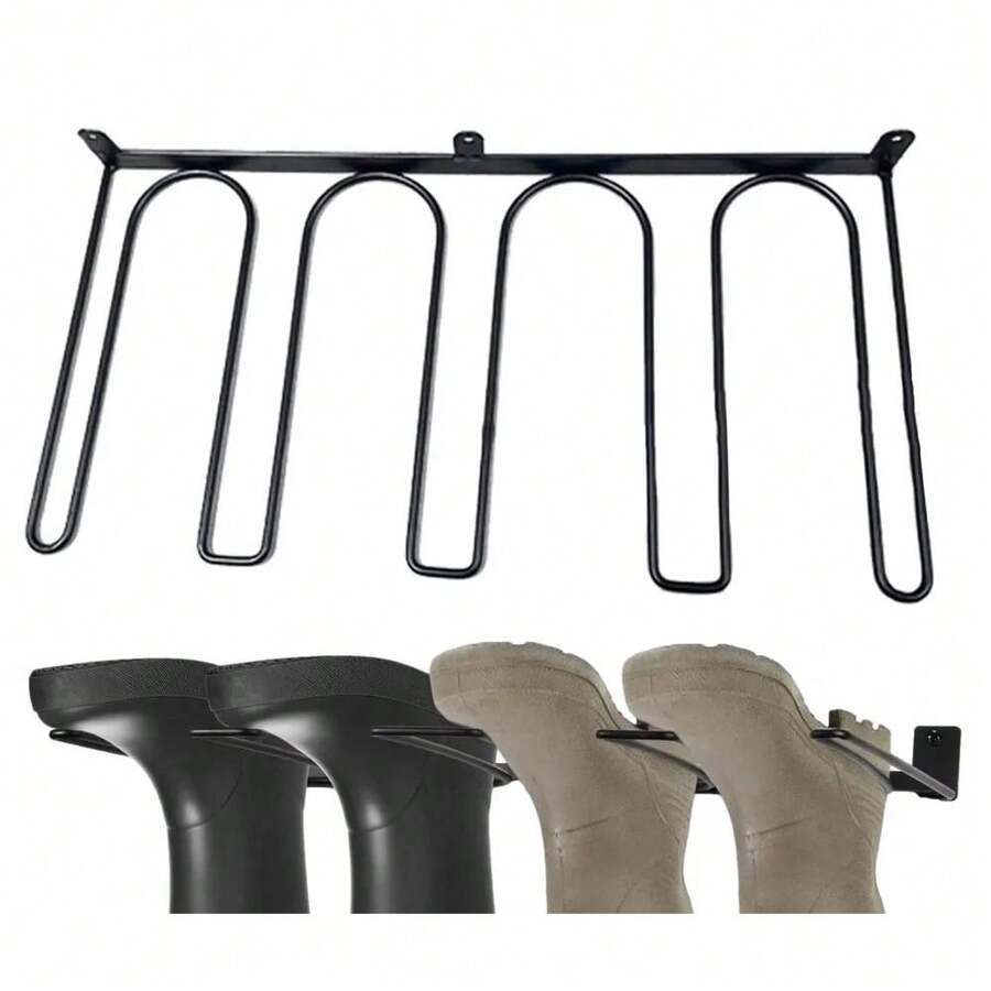 Wall Mount Metal Boot Hangers - Cowboy Boot Holder For Tall Boots ...