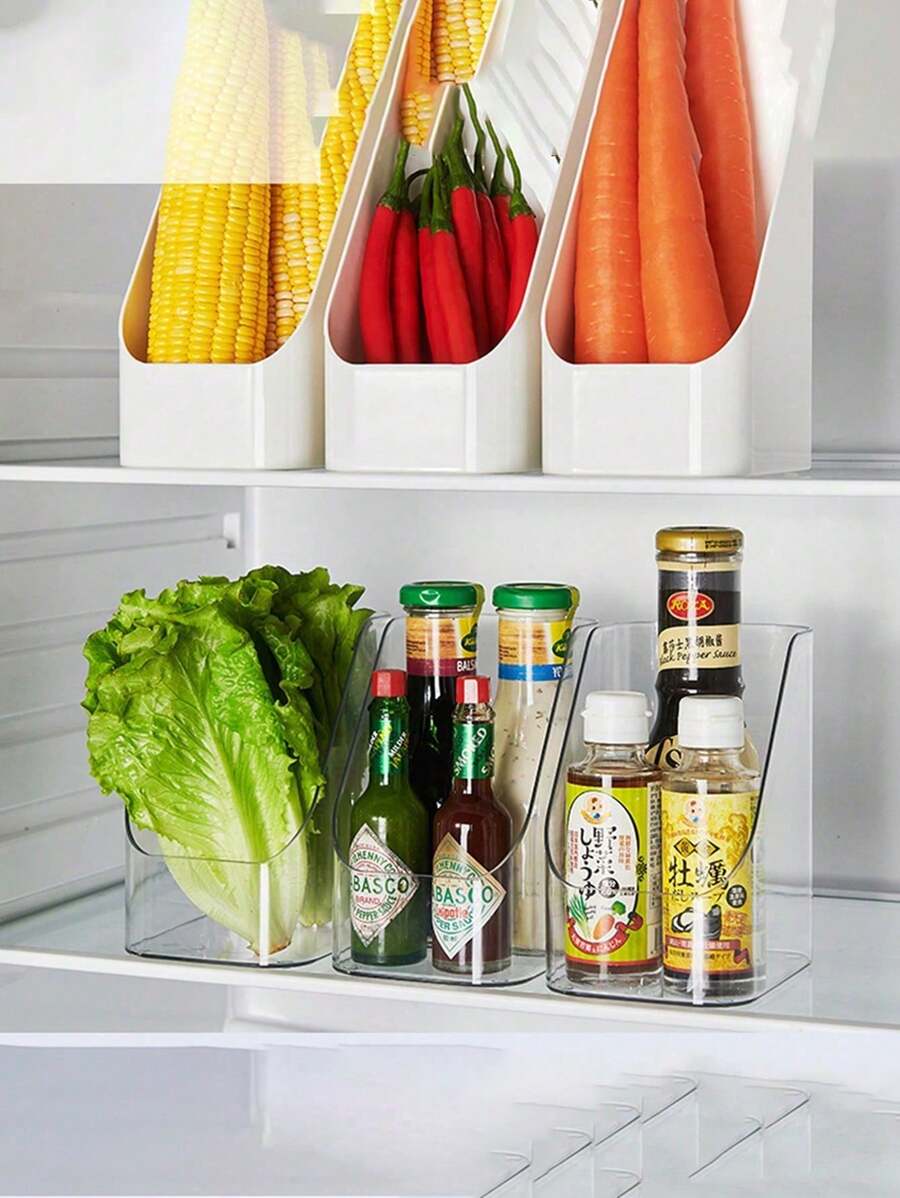 Classic Open-Top Plastic Storage Bin For Kitchen And Refrigerator ...