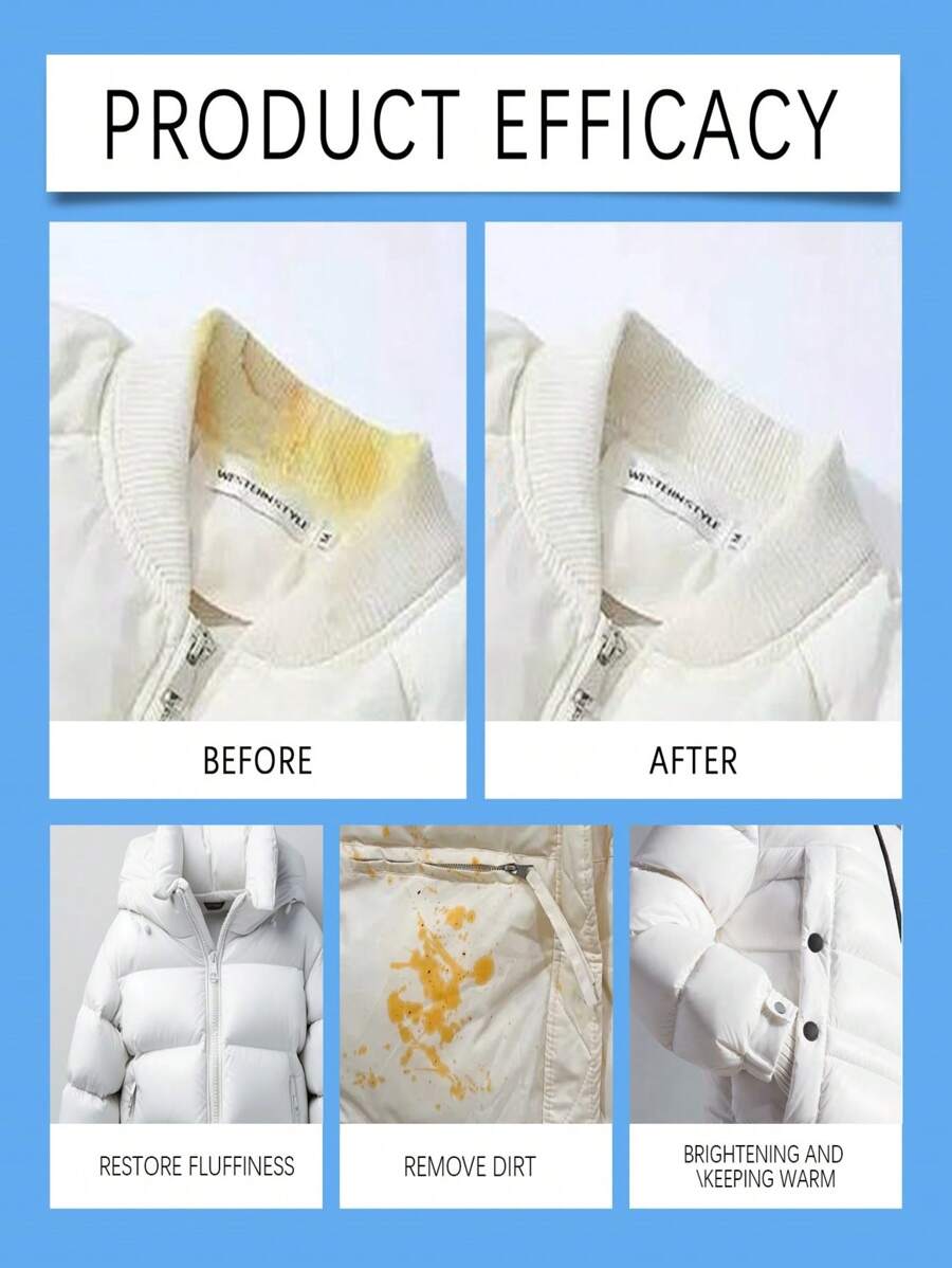 Down Jacket Dry Cleaning Detergent - Removes Stains And Dirt | SHEIN UK