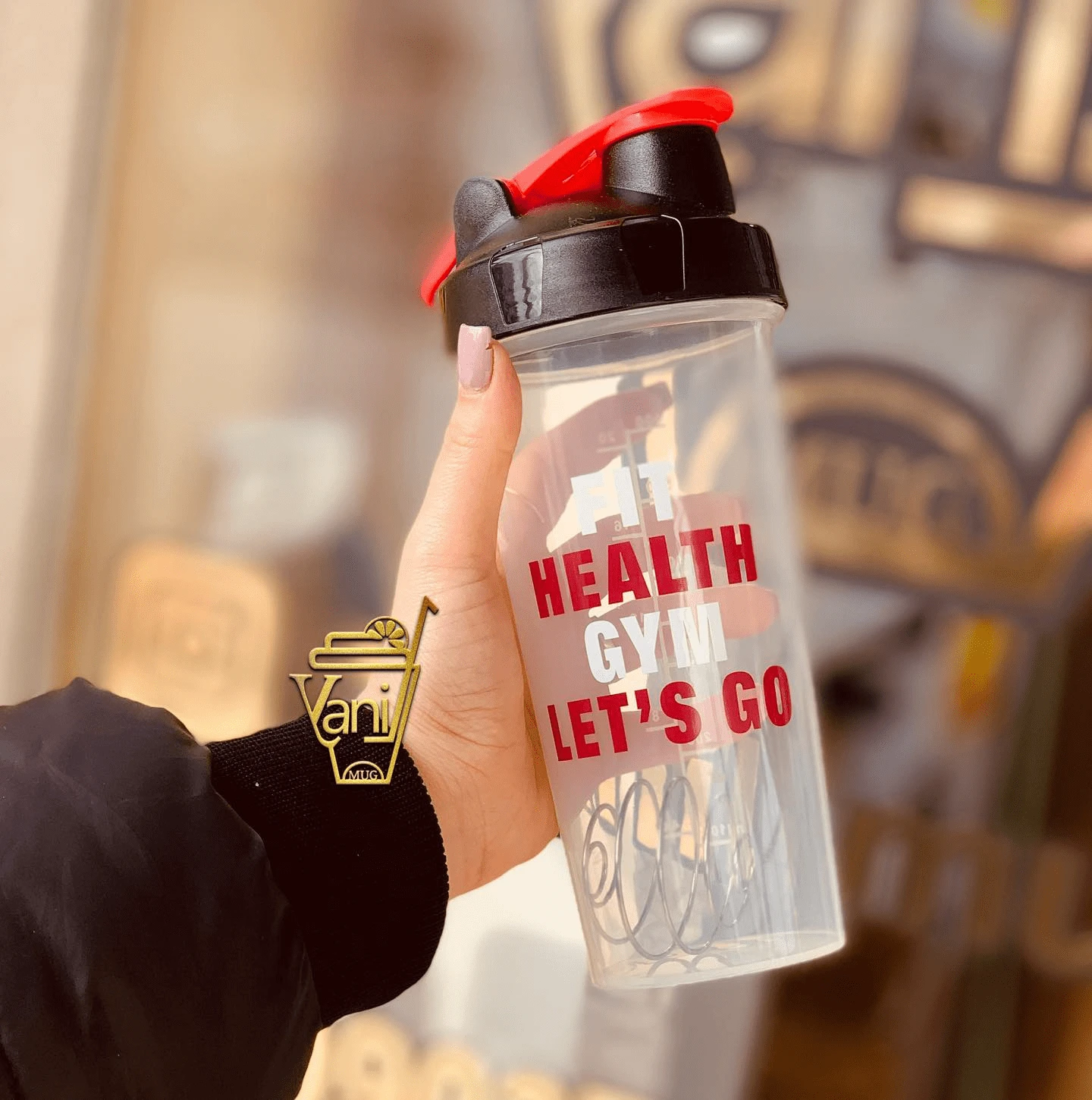 Cup With Lid Cocktail Shaker With Shaker 700ml Gym Protein Shake ...