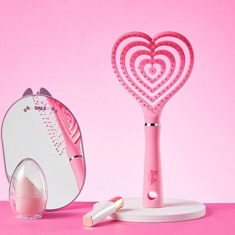 Miniso Miniso Barbie Collection Heart Vent Brush Vertical Bone Comb ...