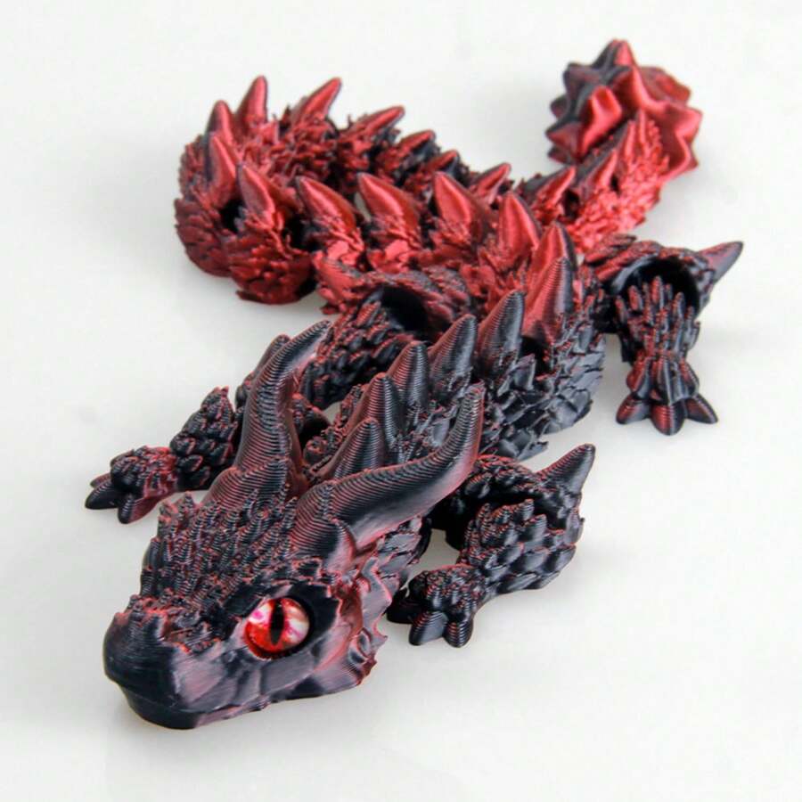 3D Printed Dragon Flexible 3D Printed Fidget Toys Cool Articulated ... 3D Printed Dragon Flexible 3D Printed Fidget Toys Cool Articulated ...