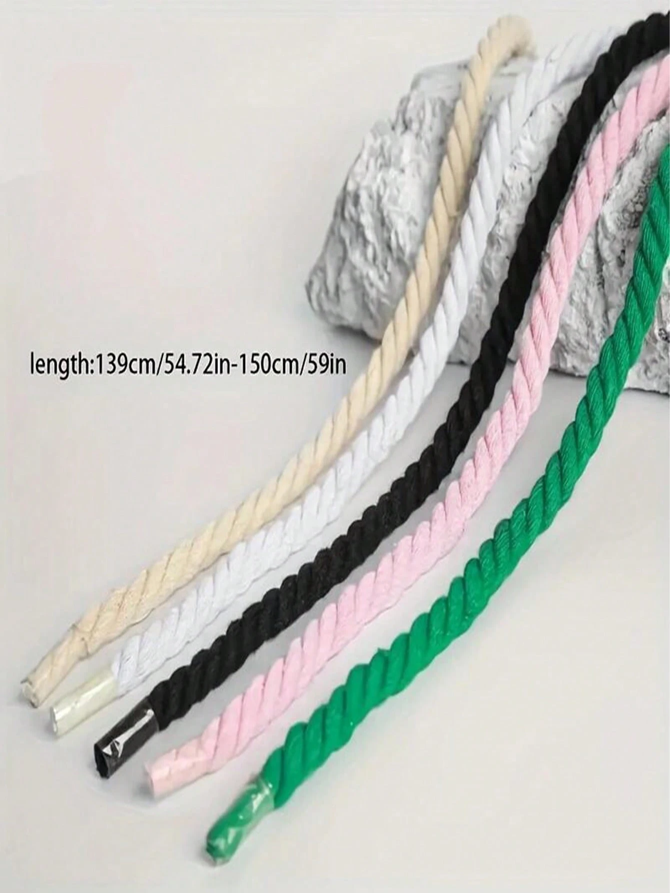 2pcs Vintage Braided Shoelaces, DIY Woven Natural Linen Shoelaces ...