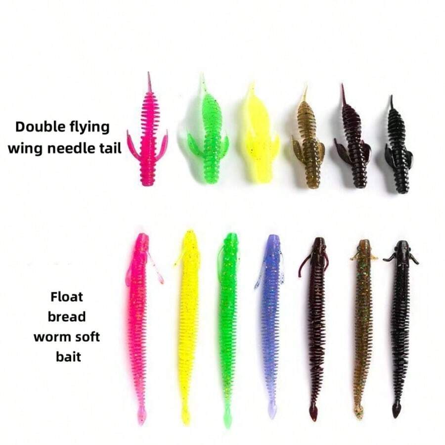 1 Pack Of 9 Soft Baits With Random Colors Floating Needle-Tailed Loach ...