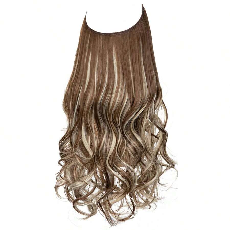 Invisible Wire Hair Extensions Dirty Blonde With Dark Root Hair ...