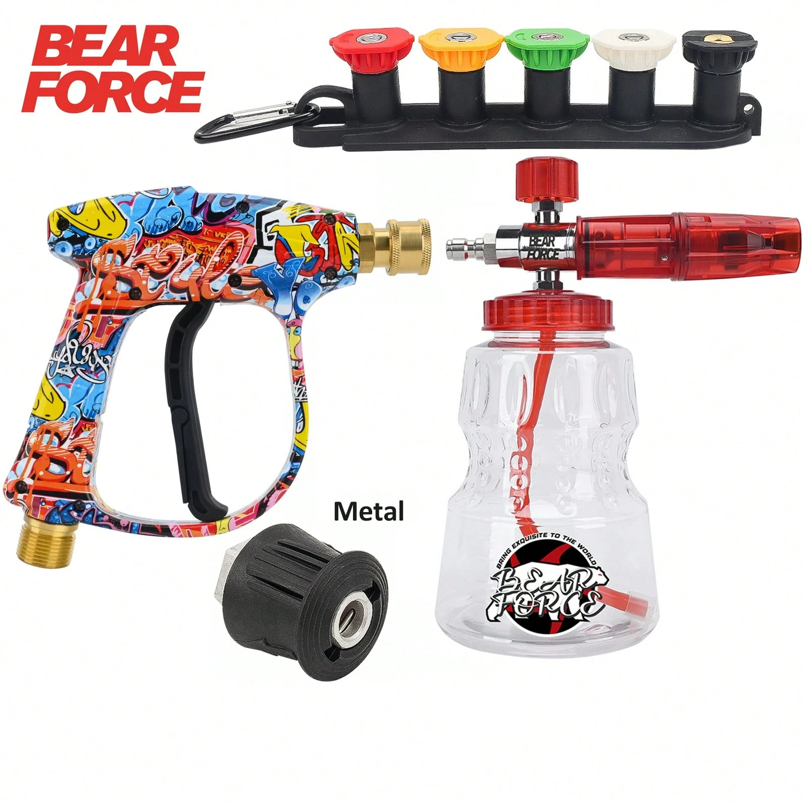 BEAR FORCE Pressure Washer Water Gun Kit For Car Cleaning Hose ...