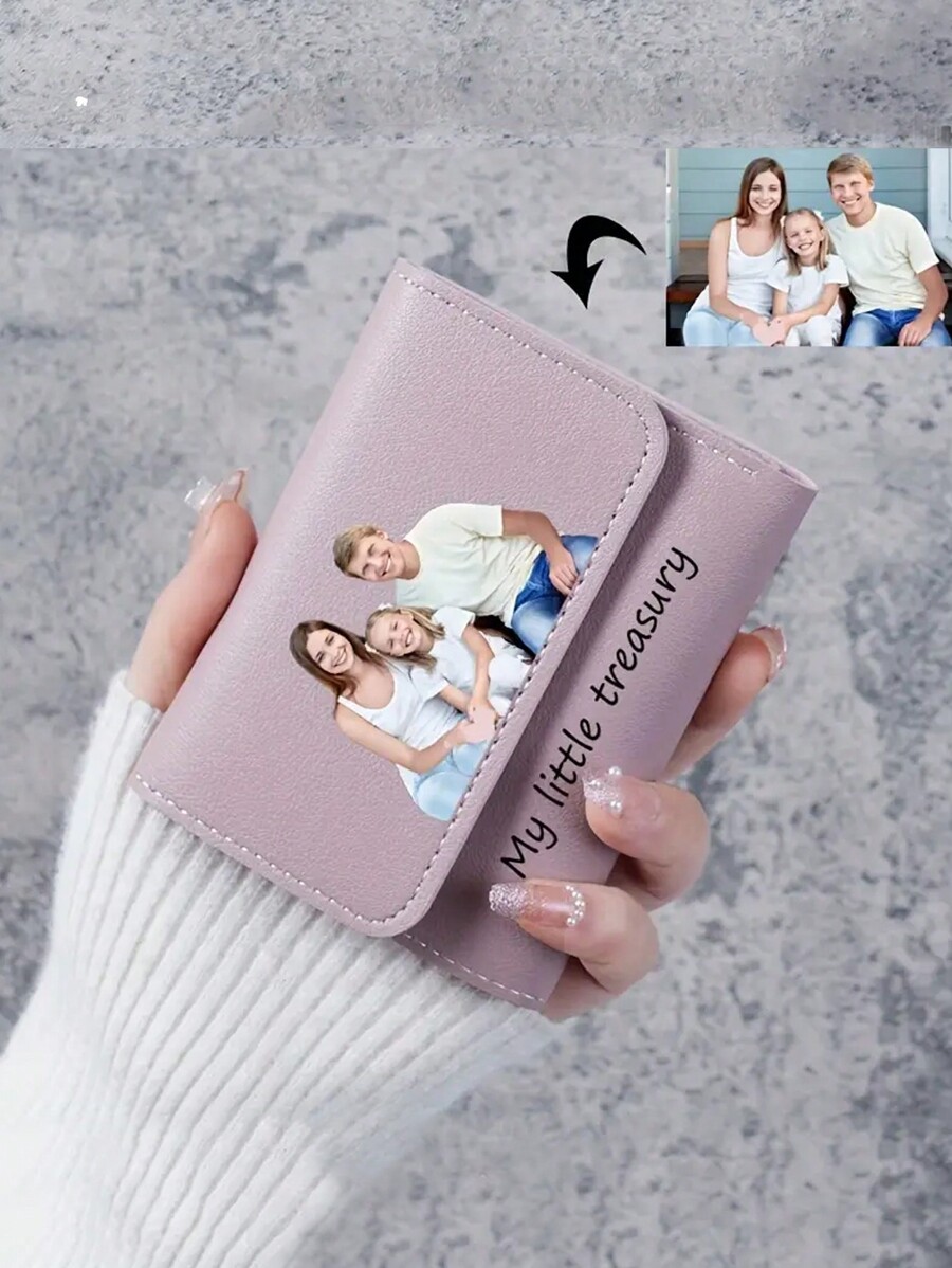 Customized Photo Wallet For Men And Women, PU Leather Customized Wallet ...