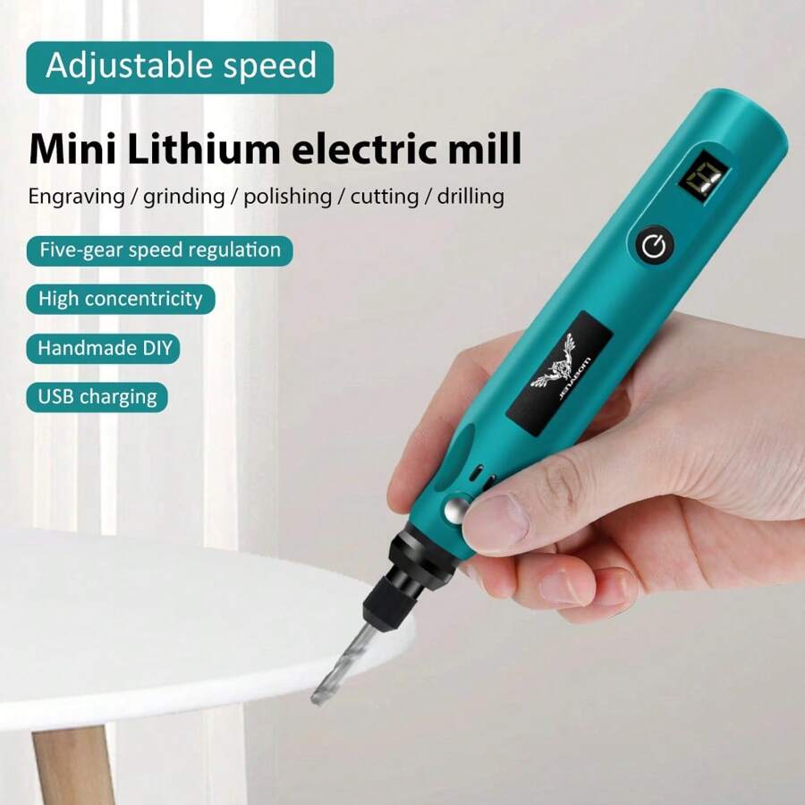 Mini Hand-Held Electric Polisher Grinder For Jade, Woodcarving Tools ...