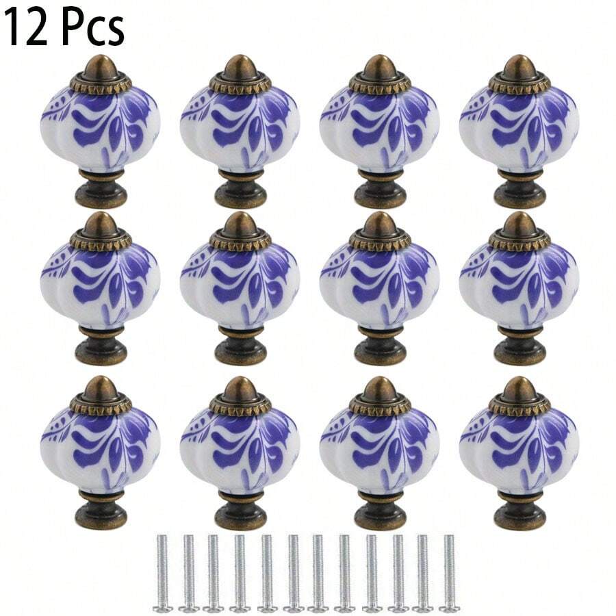 12 Pcs Clear Crystal Acrylic Single-Hole Knobs Bedside Table Handles ...