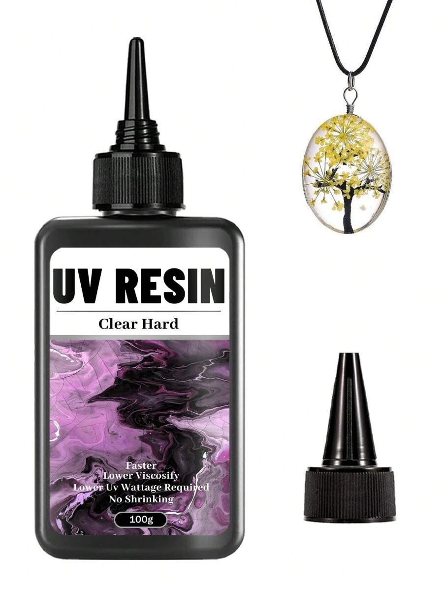 Kit de Resina UV com Pigmentos de Resina, Resina Epoxi de Cura UV de Alto Brilho, Kit de Cristal ...