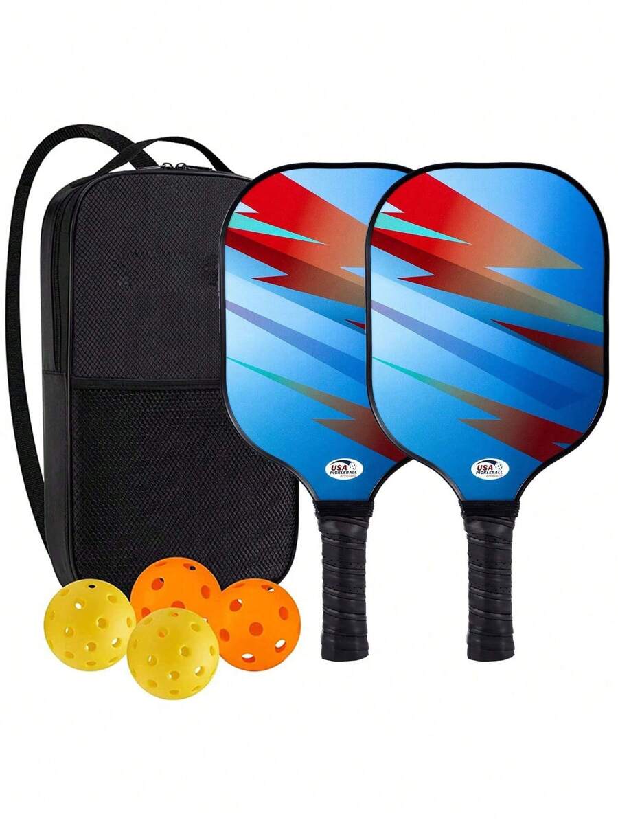 USAPA GOEDGEKEURDE Fiberglass Surface Pickleball Paddles Set van 2 ...