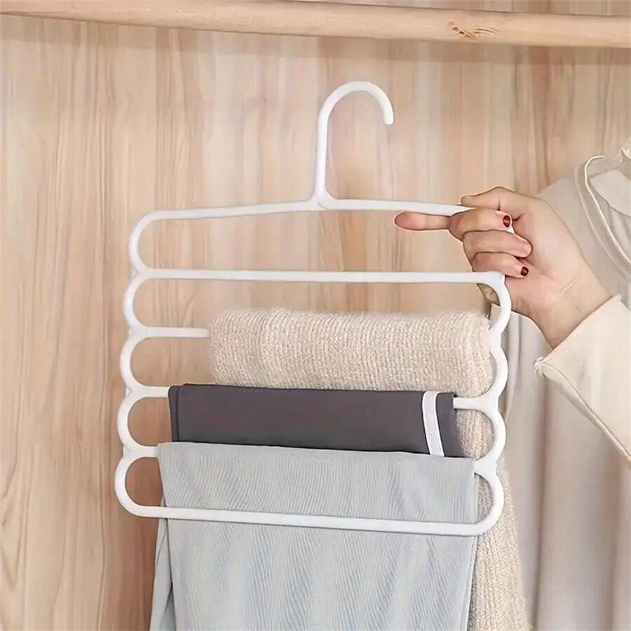 5-Piece Set, Multifunctional Five Layer Pants Rack, Anti Slip, Multi-Layer Clothing Store ...