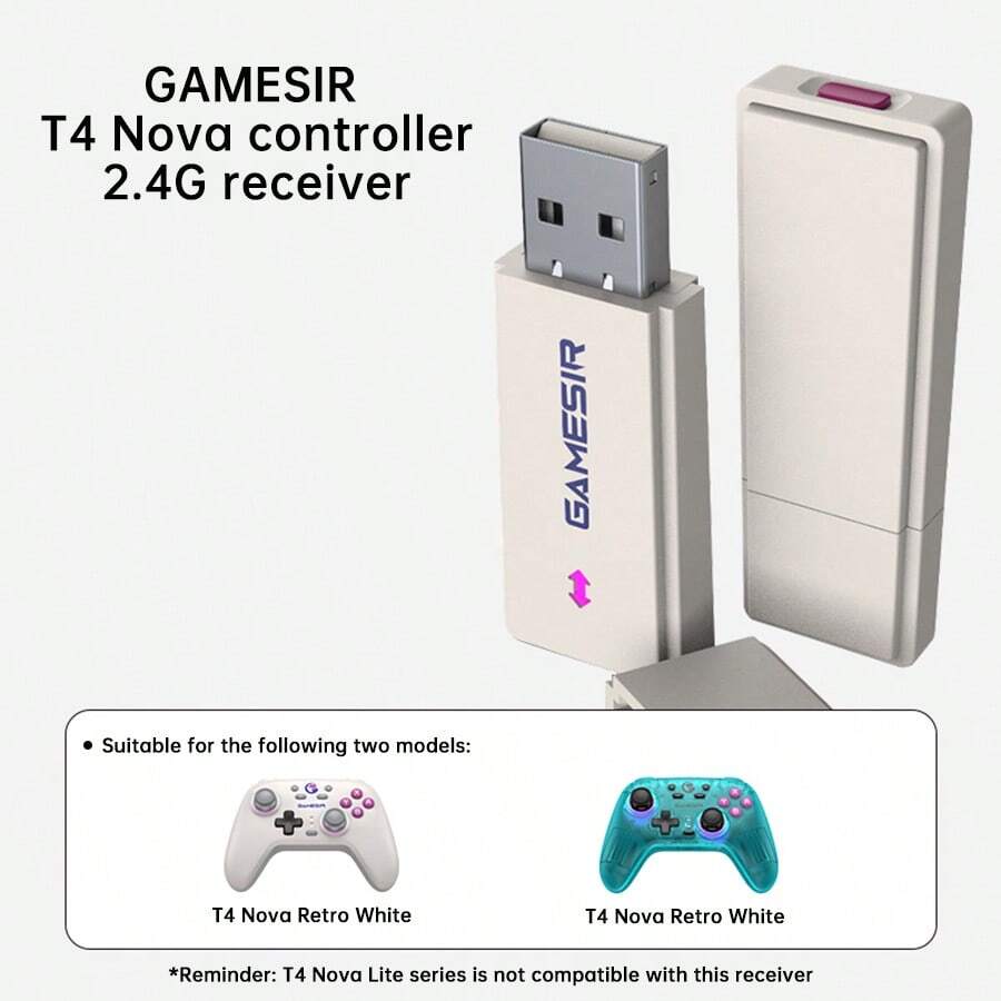 GAMESIR Game Controller Receiver T4n Dongle No Converter Required Lower ...