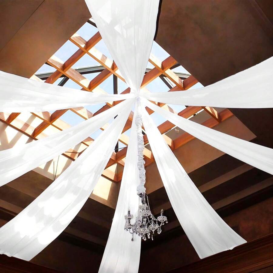 Showgeous Showgeous Ceiling Drapes 6 Panels 5ftx30ft Wedding Ceiling ...