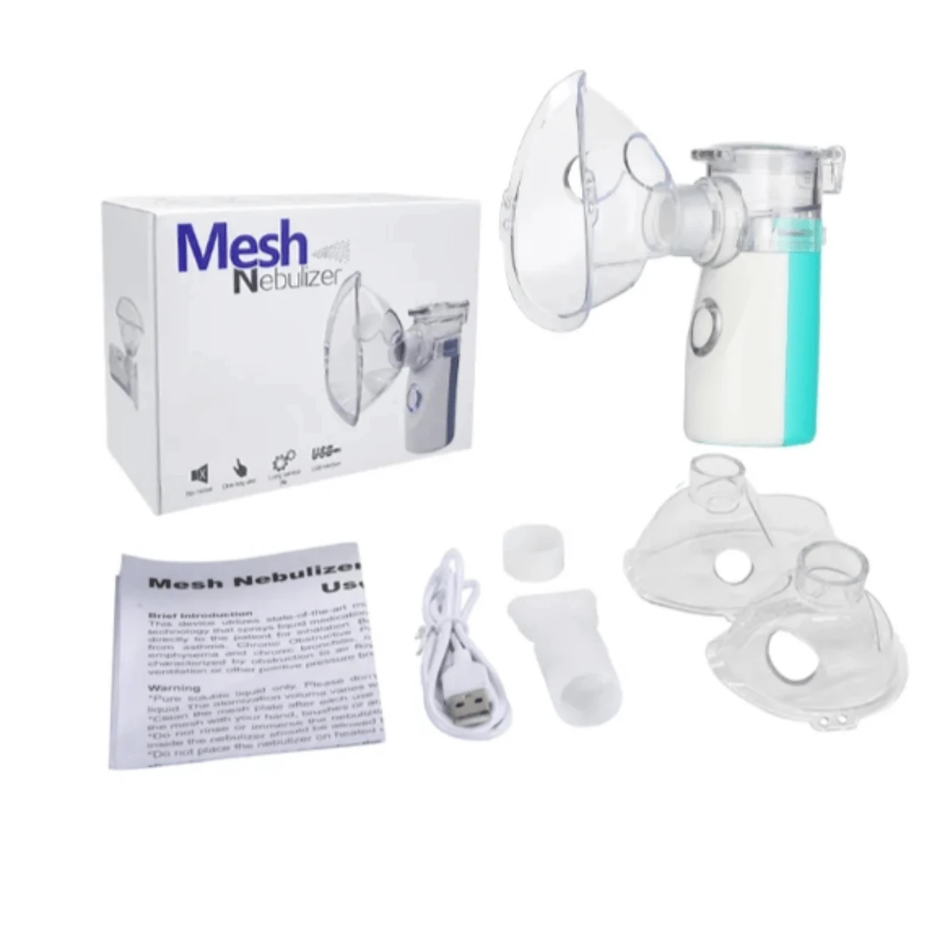 Mini Portable Ultrasonic Nebulizer, USB Powered Pocket Size Asthma ...