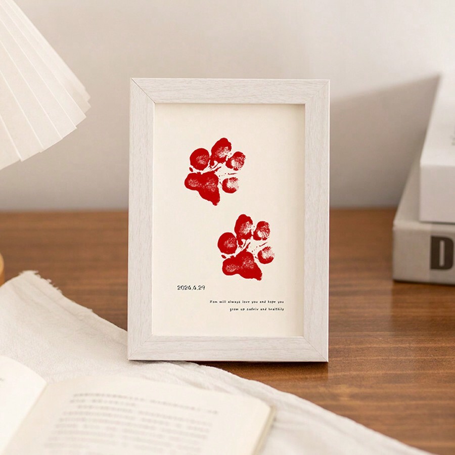 Moldura de foto memorial retangular de 5*3,5 polegadas com pegada de ...