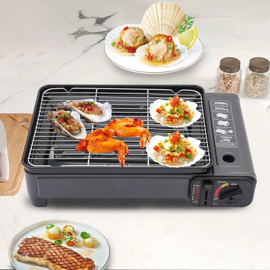 Butane Grill Stove, Portable Camping Grill Gas Stove, Portable Butane ...