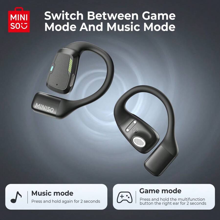 Miniso MINISO M98 Translation Wireless Earbuds Open Ear Wireless 5.4 ...