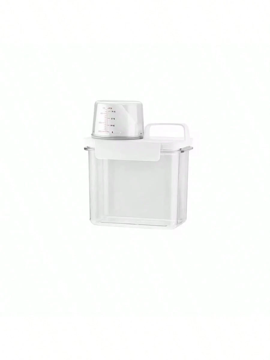 Airtight Laundry Detergent Dispenser Powder Storage Box Clear Washing ...