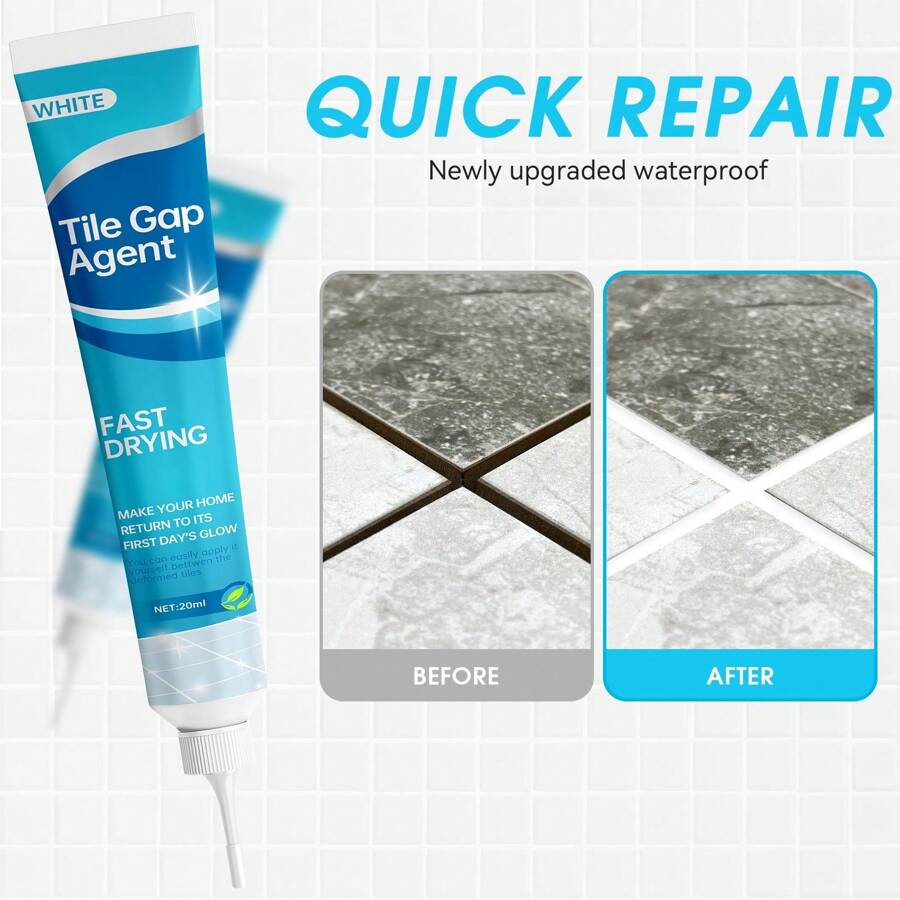 Tile Grout Filler, Waterproof Sealant For Kitchen And Bathroom Tiles ...