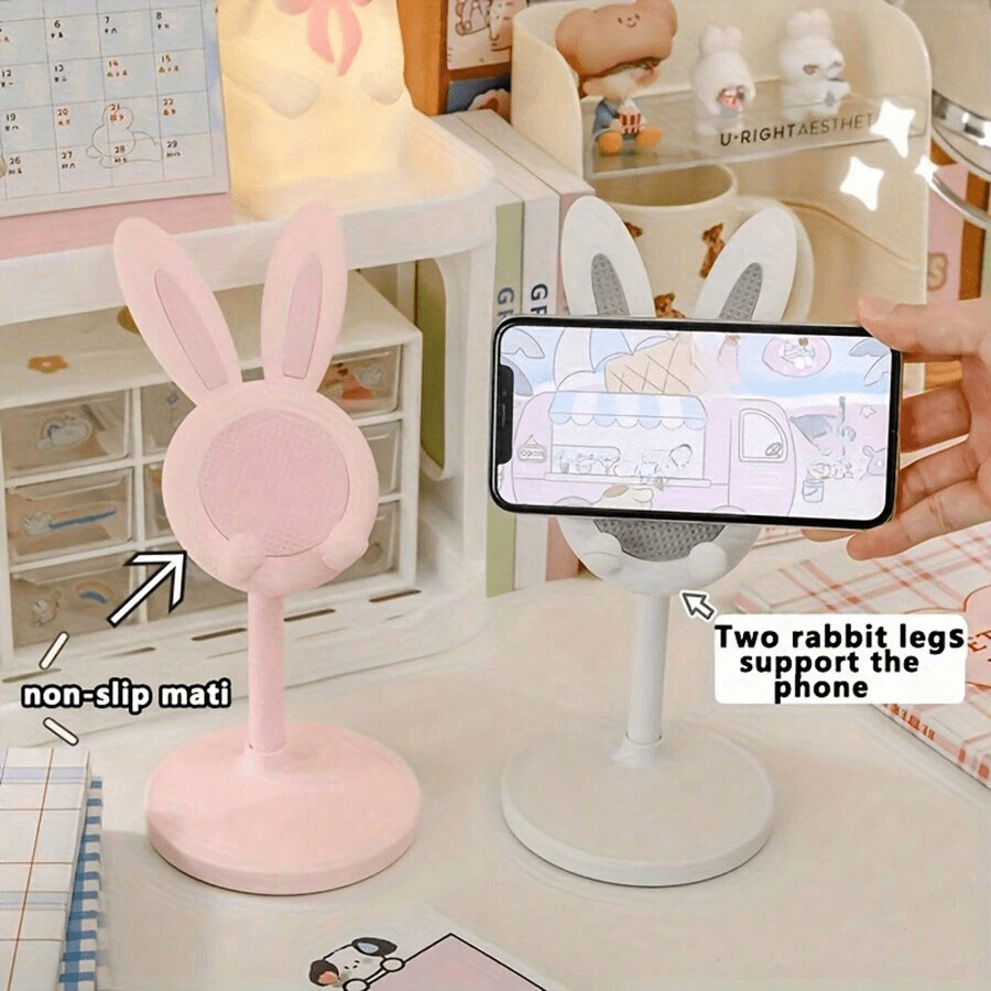 Cute Desktop Phone Holder, Adjustable Rabbit Phone Holder - The Perfect ...
