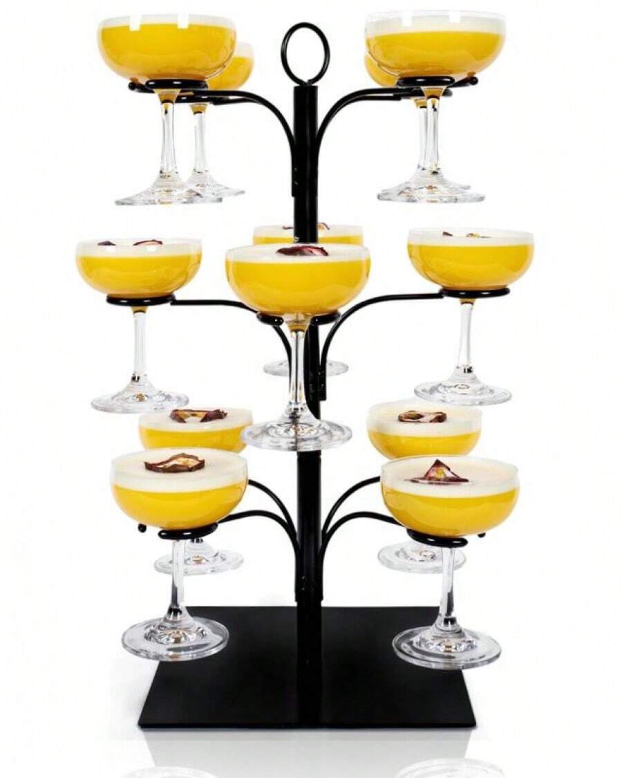 Cocktail Tree Stand By - Holds Up To 12 Glasses - Martini Glass Tree ...