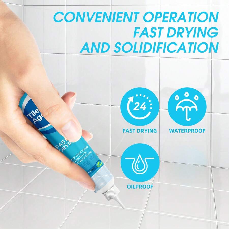 Tile Grout Filler, Waterproof Sealant For Kitchen And Bathroom Tiles ...