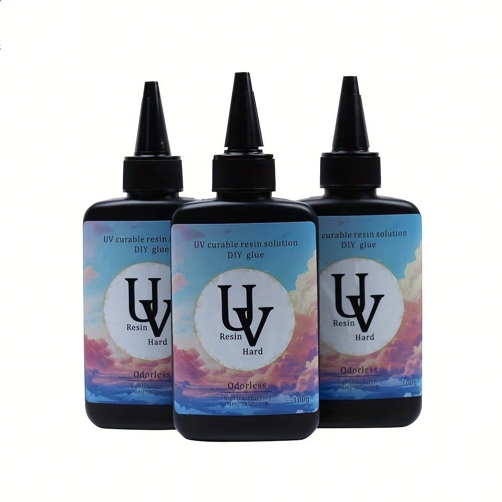 UV Resin 100g, 200g,300g Crystal Clear UV Glue Hard, High Viscosity ...
