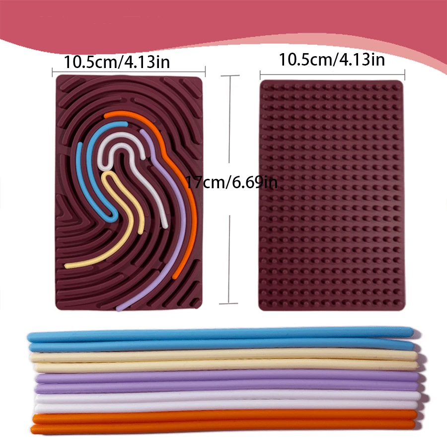 Silicone Sensory Activity Board Decompression Toy And Stress Relief ...