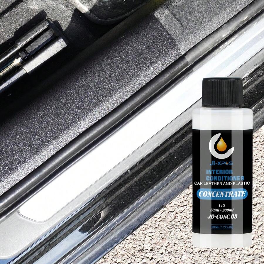 JB-XPCS 50ML Concentrate Car Plastic Leather Rubber Restorer Spray Back To Black Gloss Interior ...