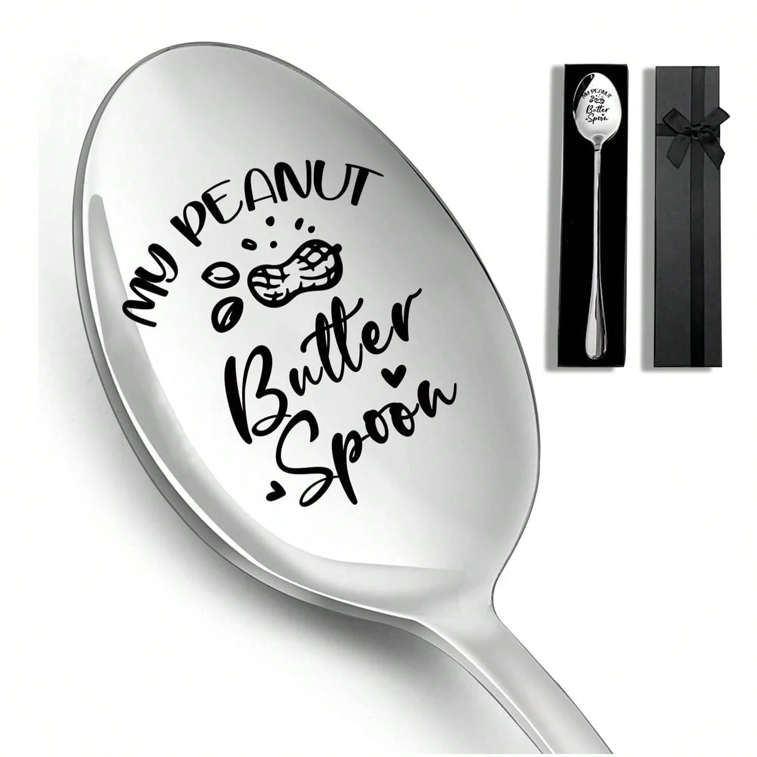 Funny Engraved Stainless Steel Spoon My Peanut Butter Spoon Premium ...
