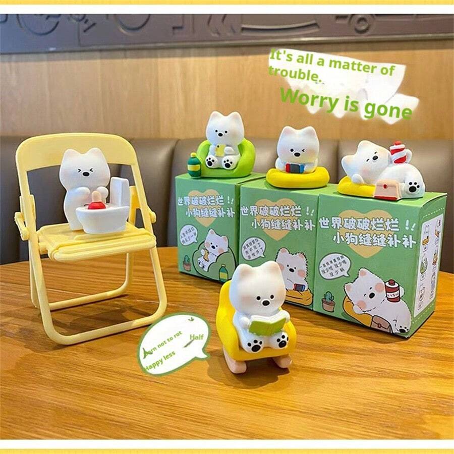 1pc/Baimao Original Xigaodi Dog Daily Smash Resin Ornament Creative ...