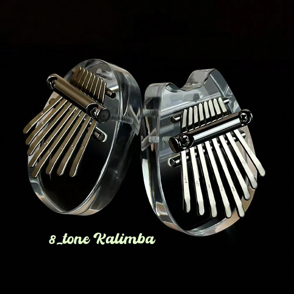 8 Keys Mini Kalimba Wooden Thumb Piano Musical Instrument Portable ...