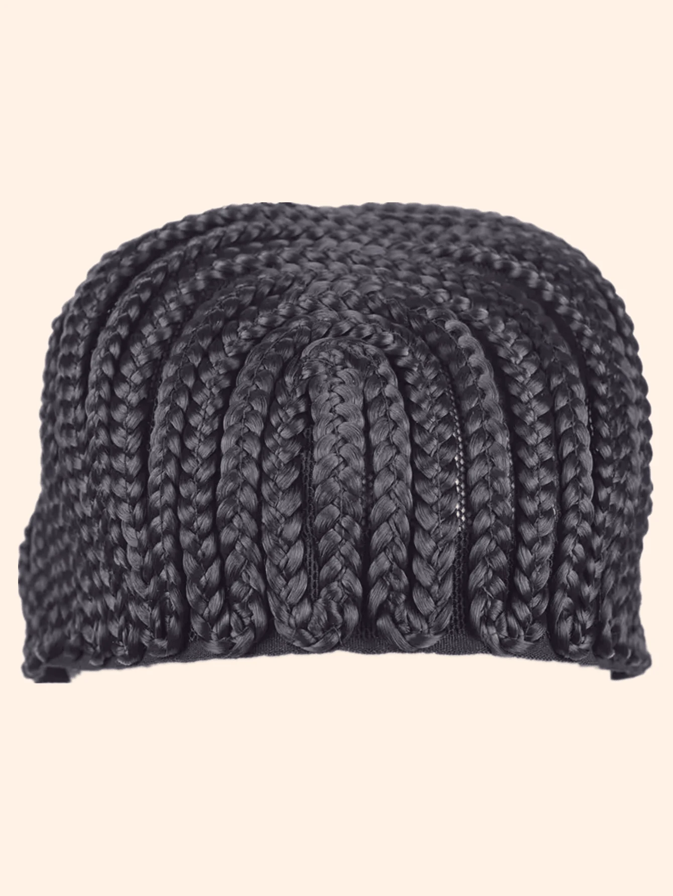 Braided Baseball Cap Wig Box Braid Hair Extensions With Hat Black Color ...