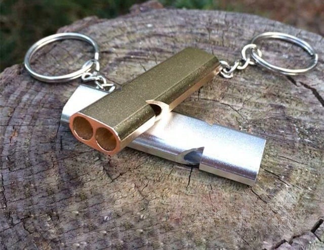 Sifflet en alliage d'aluminium haute fréquence à double trou pour la ...