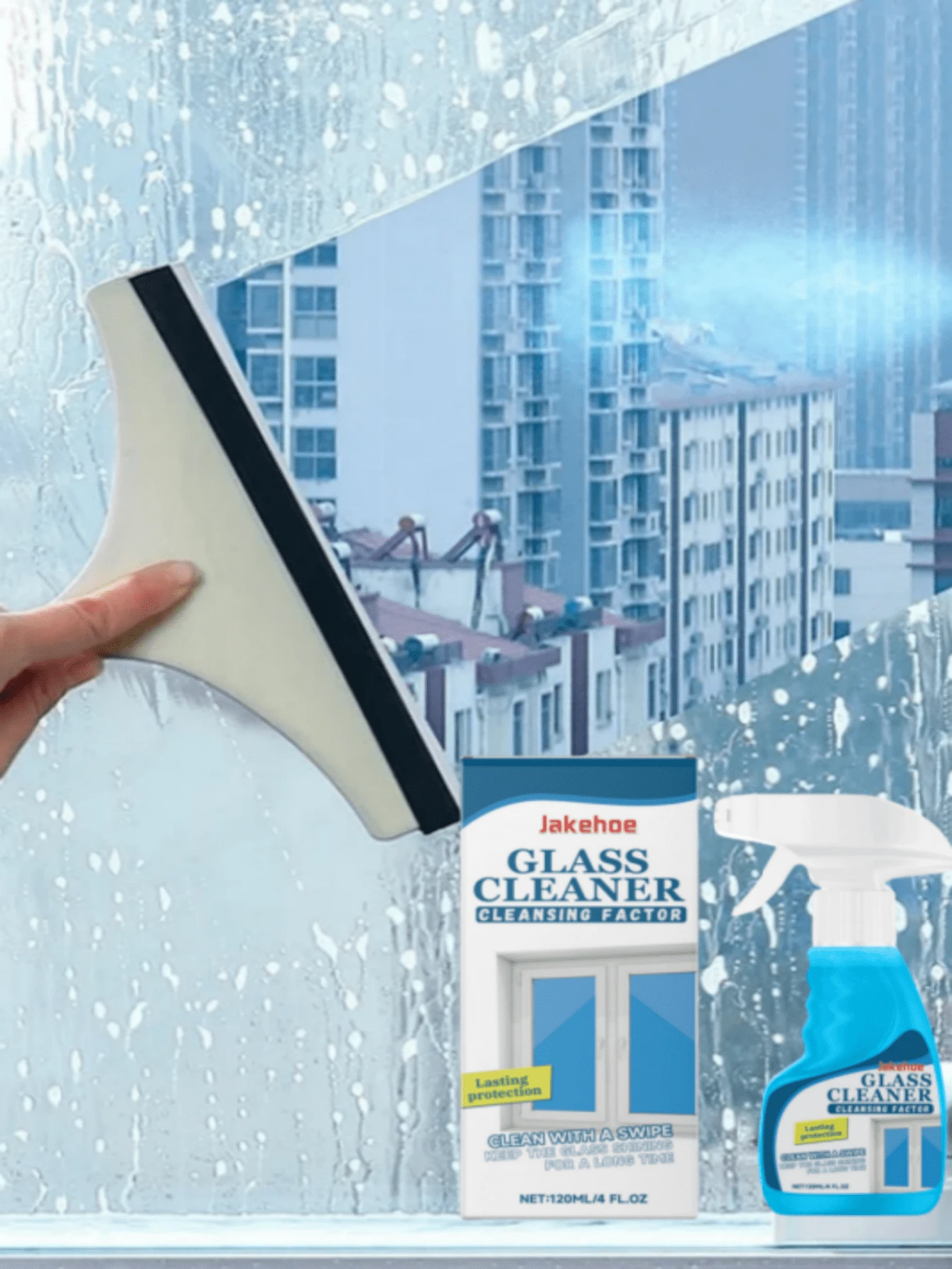Glass Cleaner - Removes Stains, Grease, And Dust To Clean Glass, Glass ...
