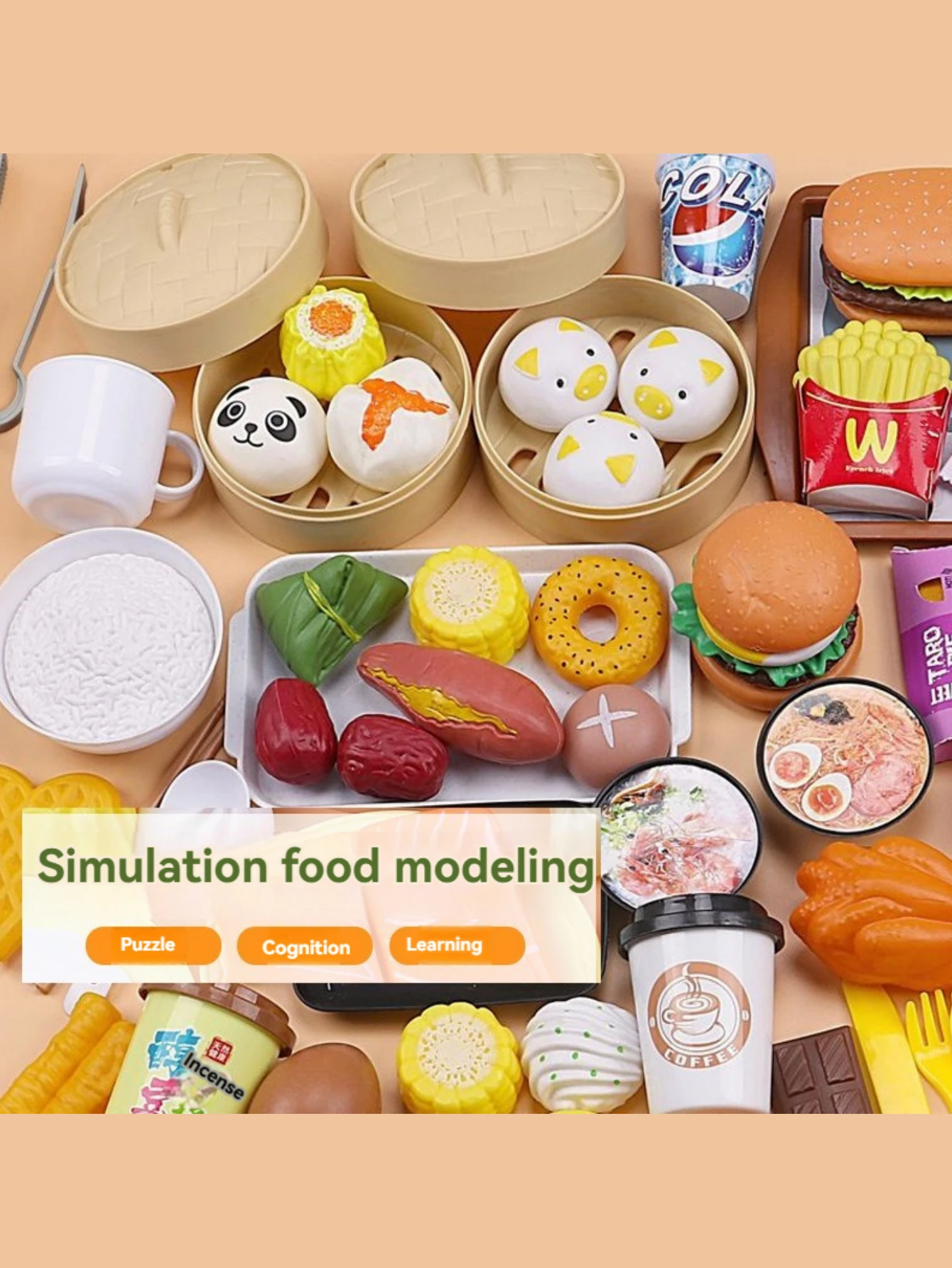 Assorted Kitchen Toys - Dim Sum, Burger, Pizza, Pretend Play Food ...