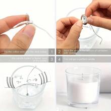 1 st. 2401,57 inch rookloze lont, geschikt voor olielampen, zelfgemaakte kaarsenlonten ...